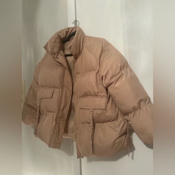 PrettyLittleThing | Jackets & Coats | Plt Tan Puffer Jacket | Poshmark